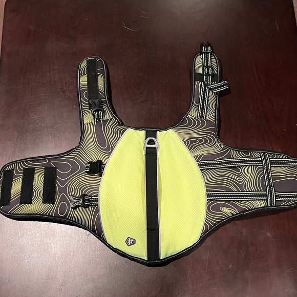 Dog | Neon Yellow And Black Dog Life Vest | Poshmark
